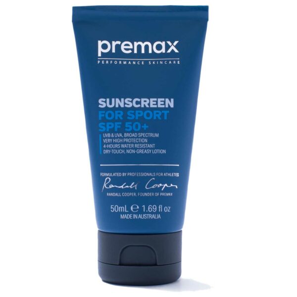 Premax Sunscreen for Sport SPF50+ 50mL | PCI Sports